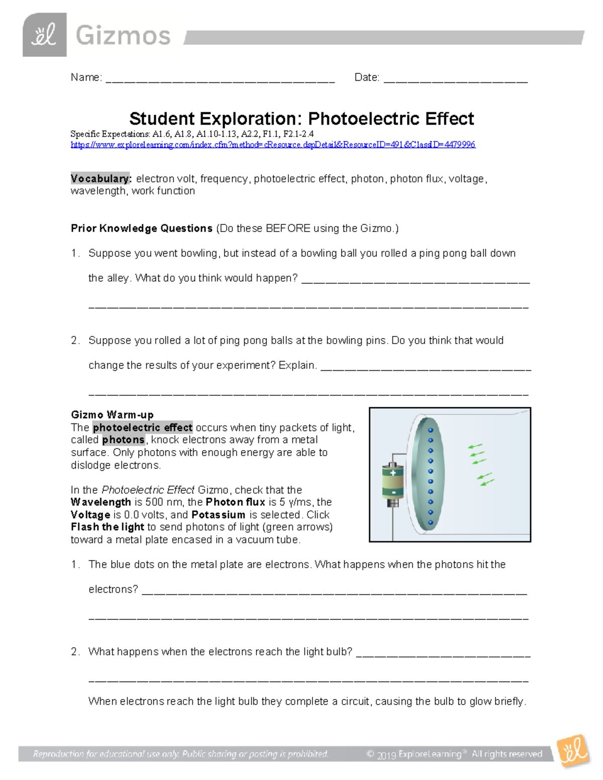 Lab Photoelectric Effect-student worksheet copy copy - Name
