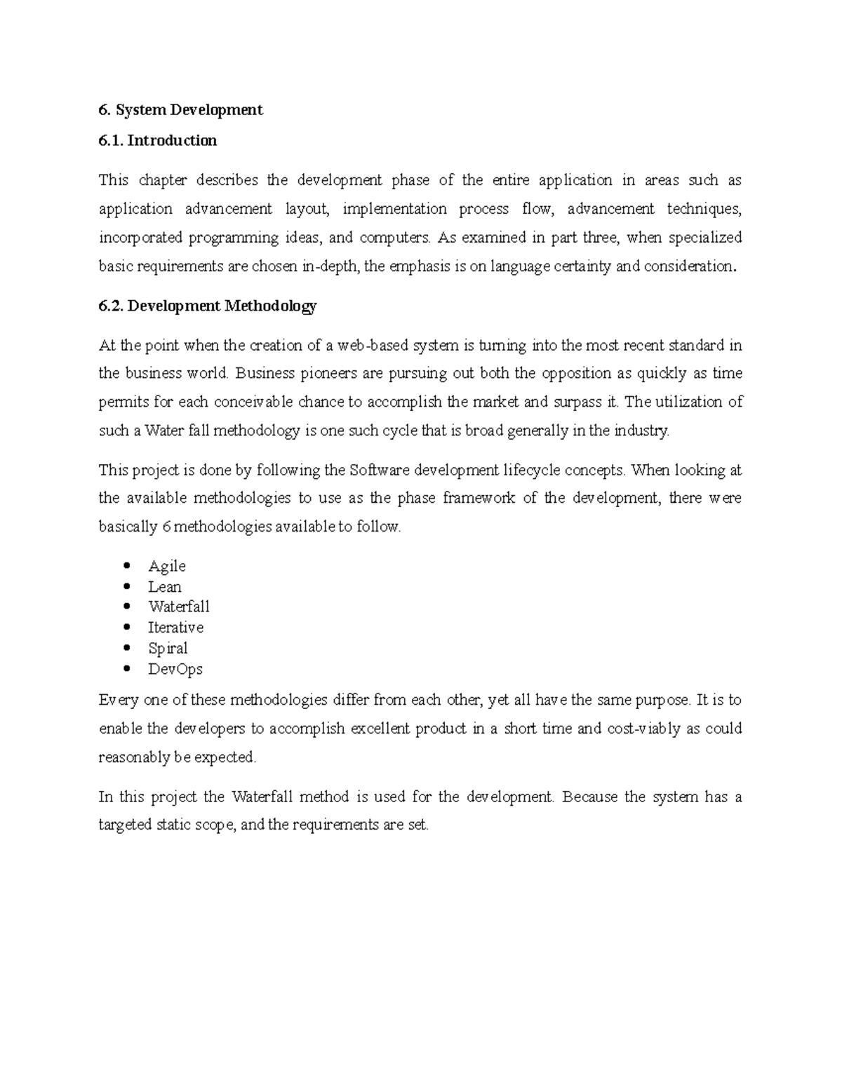 Chapter 6: System Development Strategies and Methodologies - Studocu