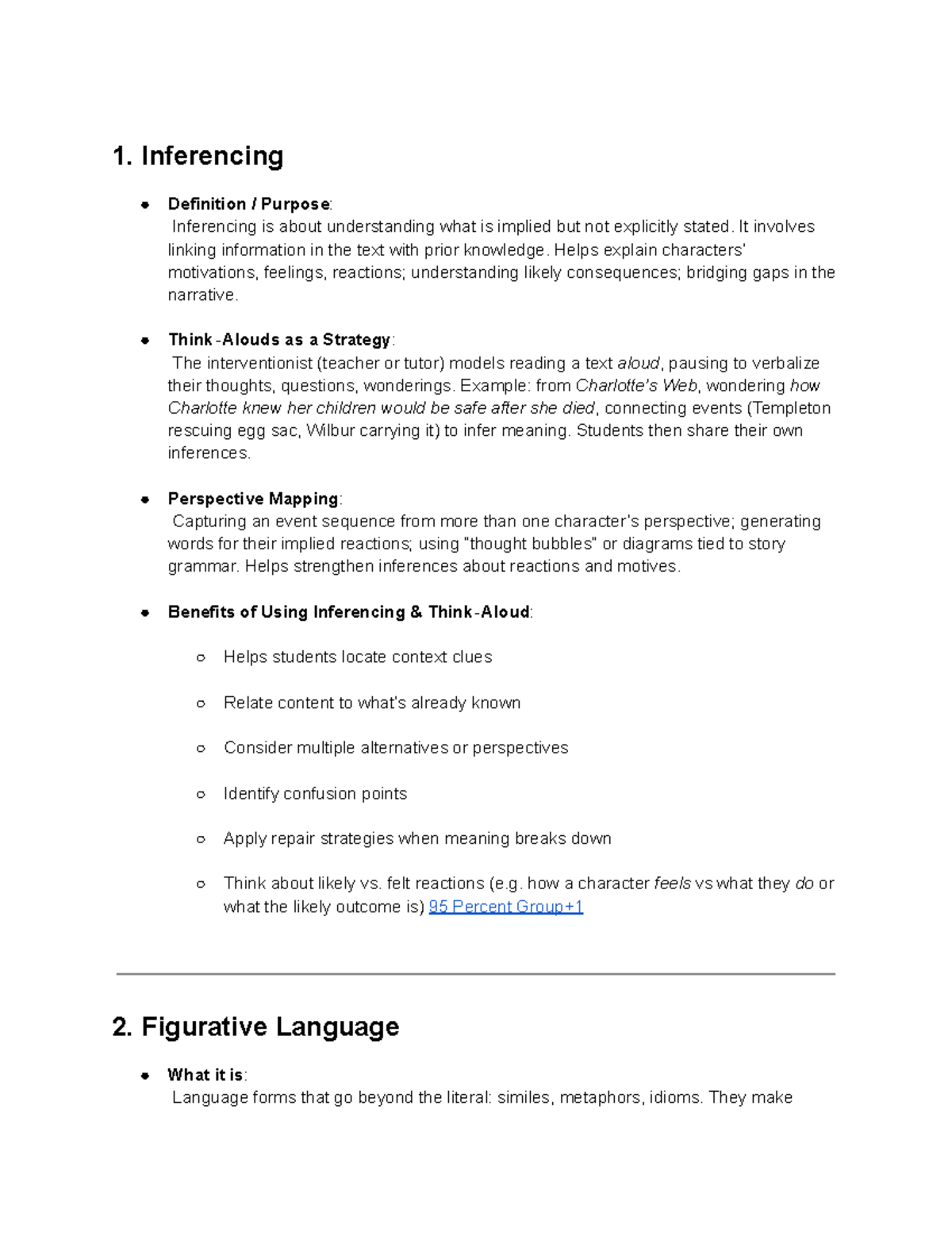 Inference Instruction for Struggling Readers: Research & Strategies ...