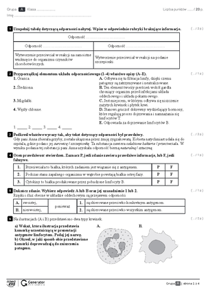 Biologia - Zakres podstawowy - Klasa: 3 - Technikum - Studocu