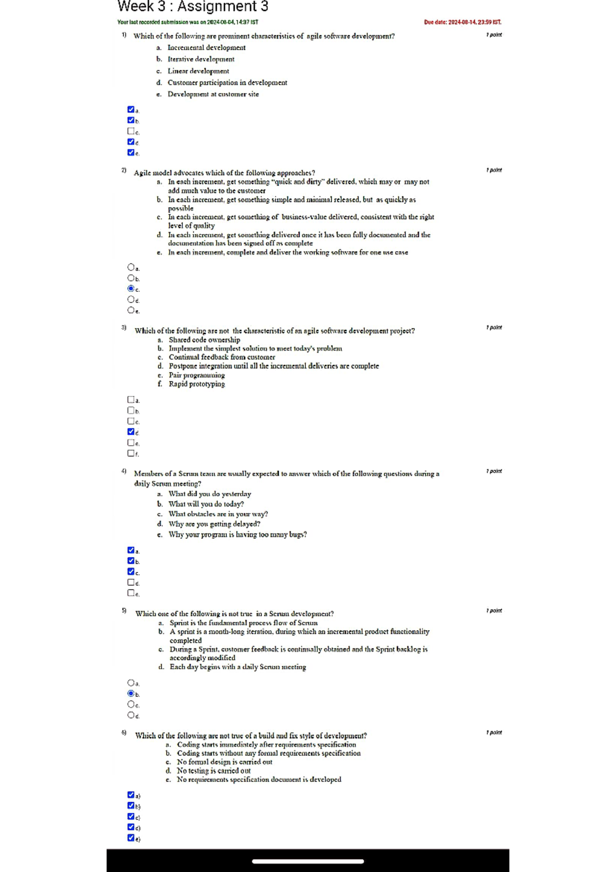 NPTEL Week 3 Assignment 3 Answers: Agile Software Development Tips ...