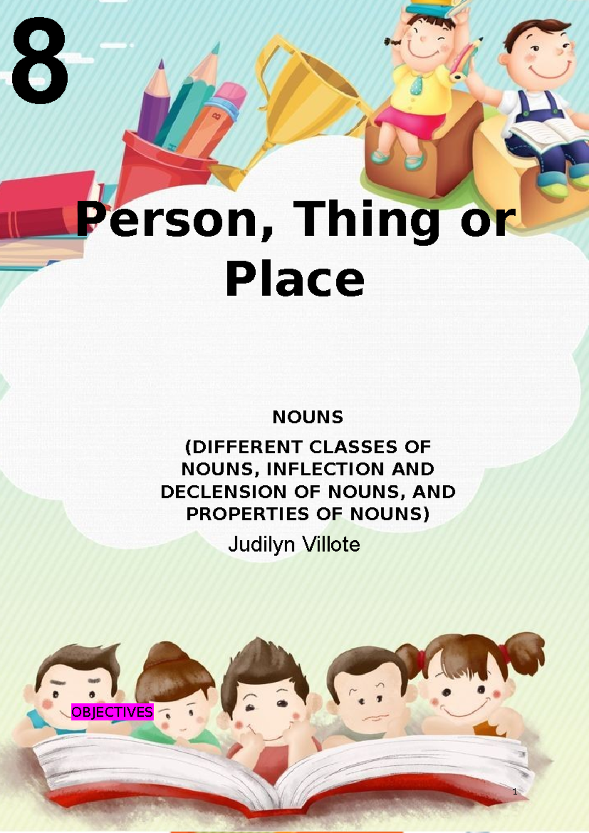 Nouns and Its Types: A Comprehensive Module on Material Development ...