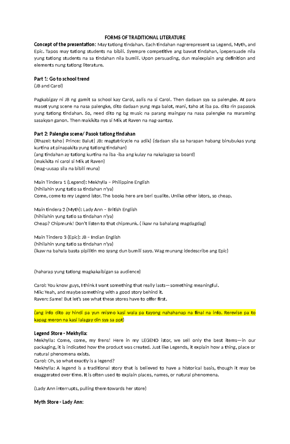 Forms of Traditional Literature: Legends, Myths, and Epics Explained ...