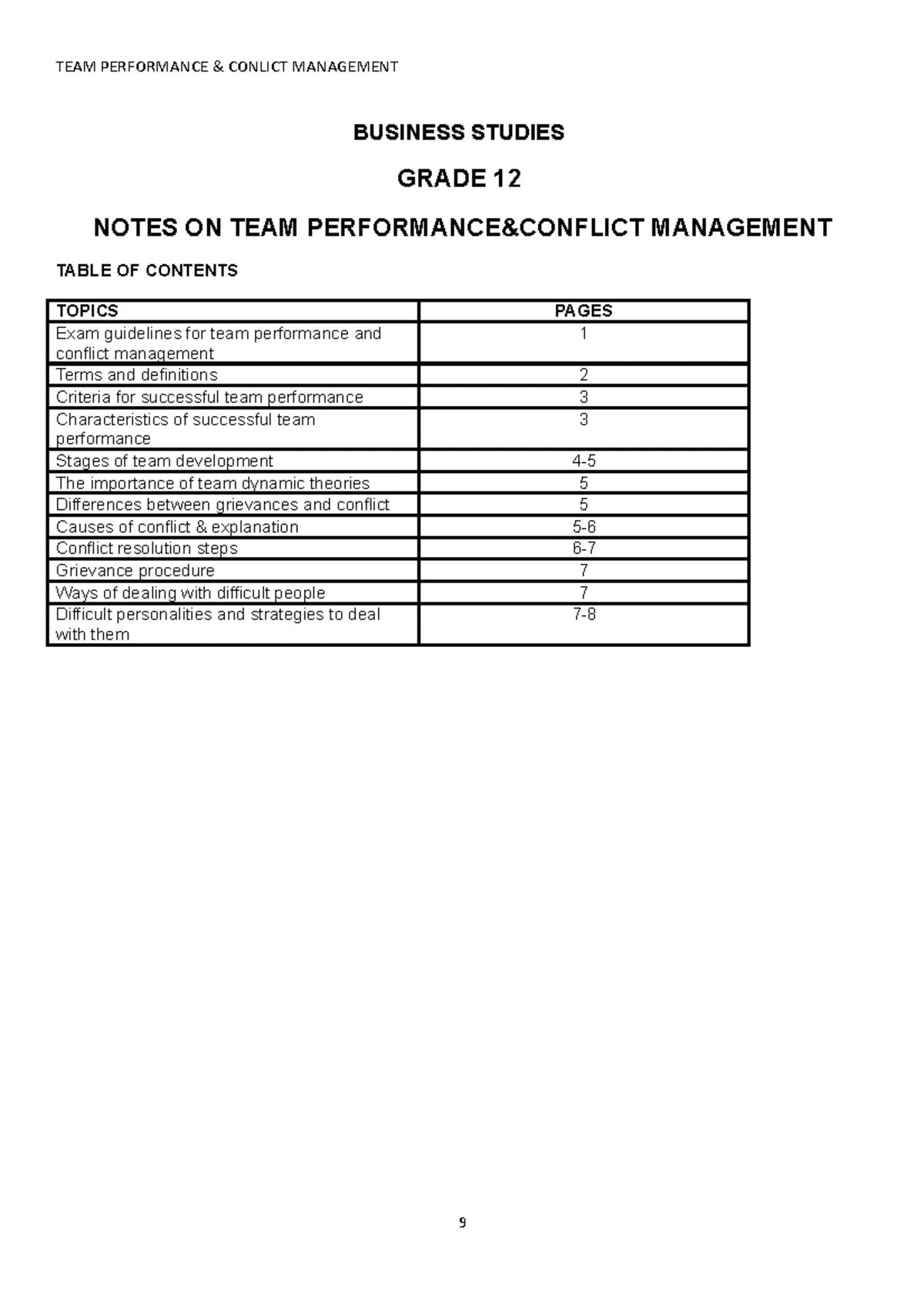 Business Studies Grade 12 Notes ON Human Resources Function - BUSINESS ...