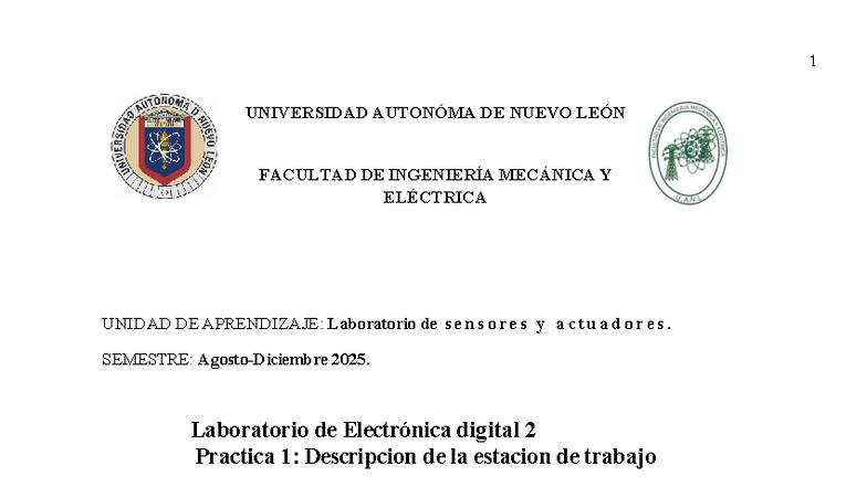 Práctica 1: Descripción de la Estación de Trabajo - IEA 2025 - Studocu