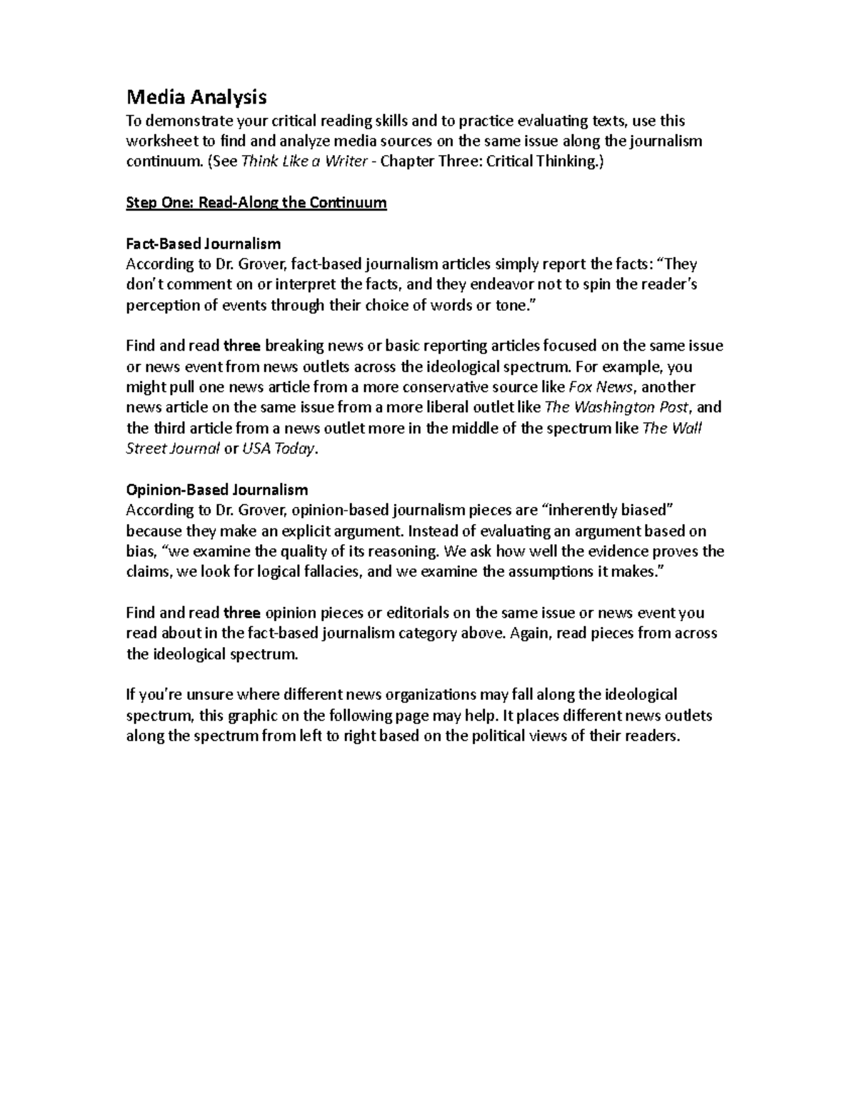 W02 Media Analysis worksheet Kelvin Rowe - Media Analysis To ...