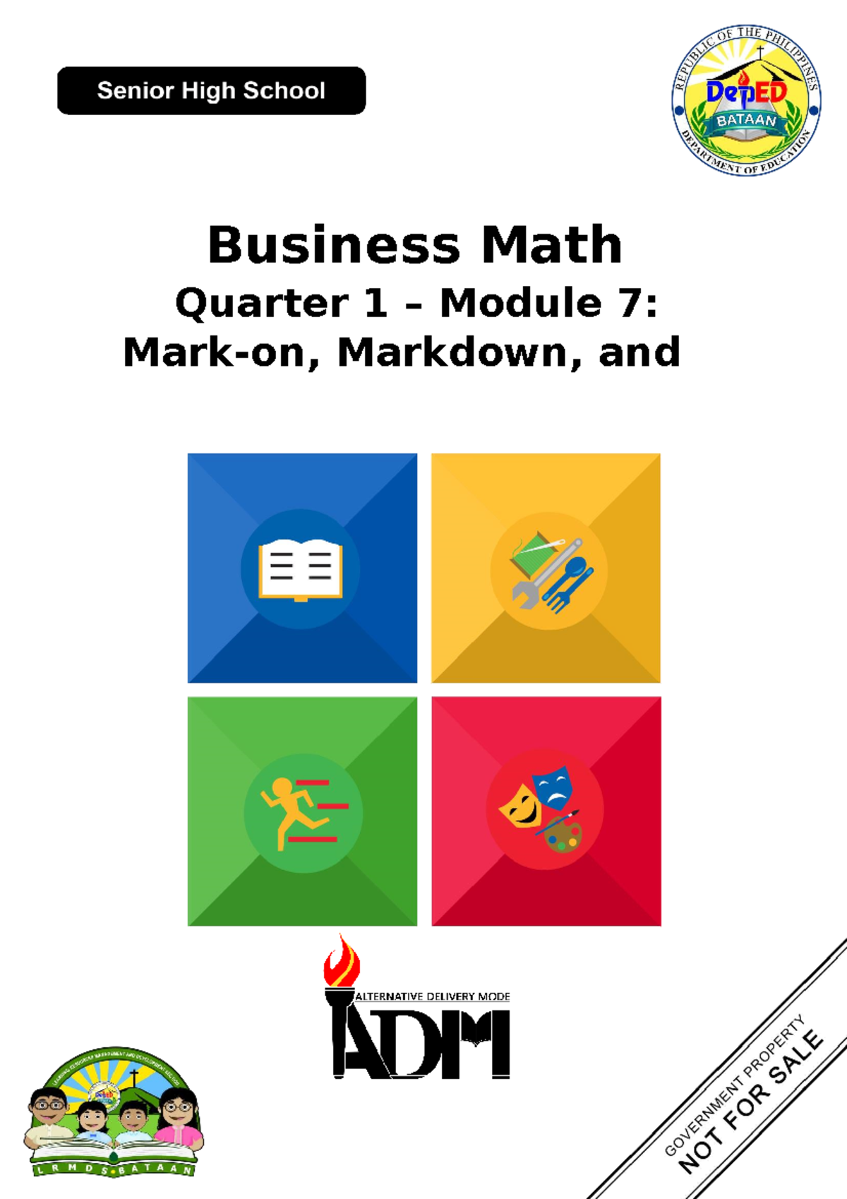 Module 7: Mark-on, Markdown, and Mark-up in Business Math (BUSS MATH ...