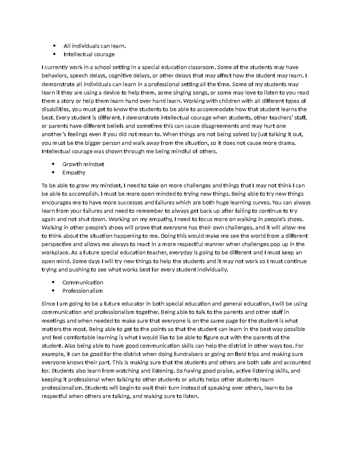 DFM 3 - task 4 - This is for task 4. - All individuals can learn ...