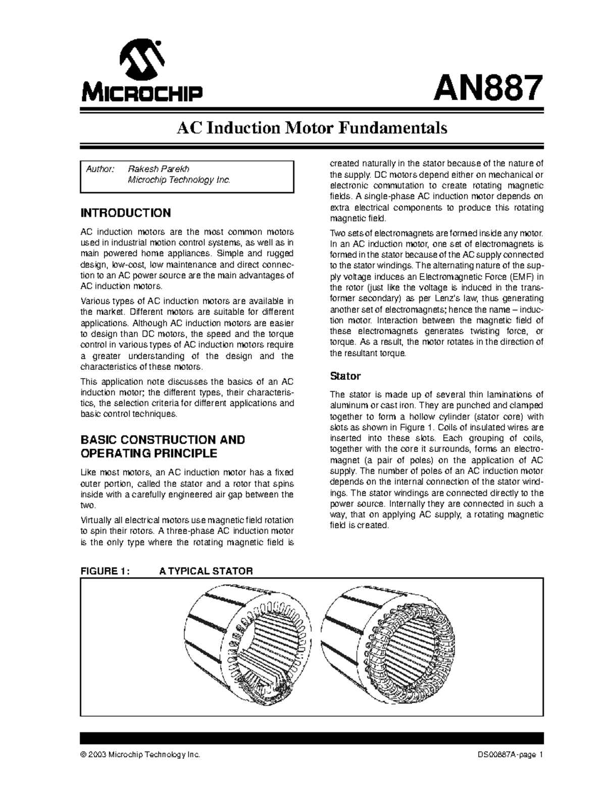 AC Induction Motor Fundamentals - AN887 Study Guide - Studocu