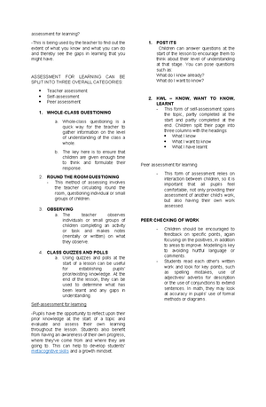 PED 6 - Week 2 Assessment Overview: Types & Trends in Education - Studocu