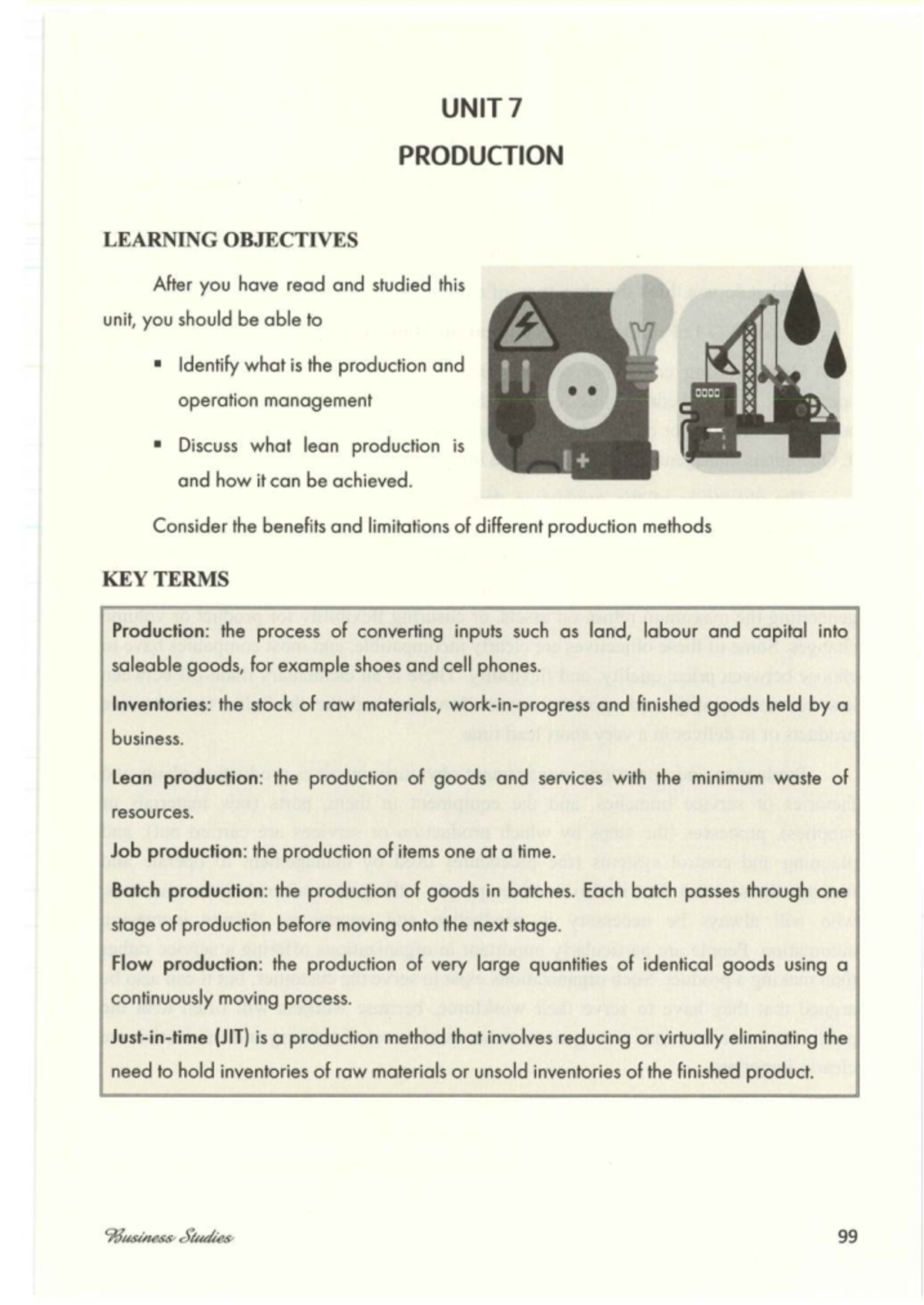 U7 Production & Operations Management - Key Concepts & Techniques - Studocu