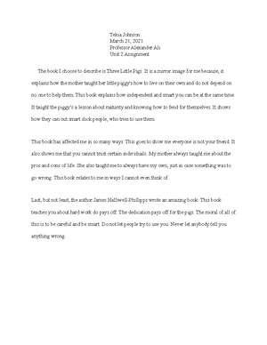 [Solved] In this assignment you will create an opportunity for children ...