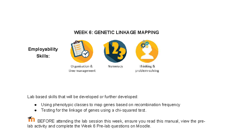 Week 6 Lab Manual: Genetic Linkage Mapping Techniques (2025) - Studocu