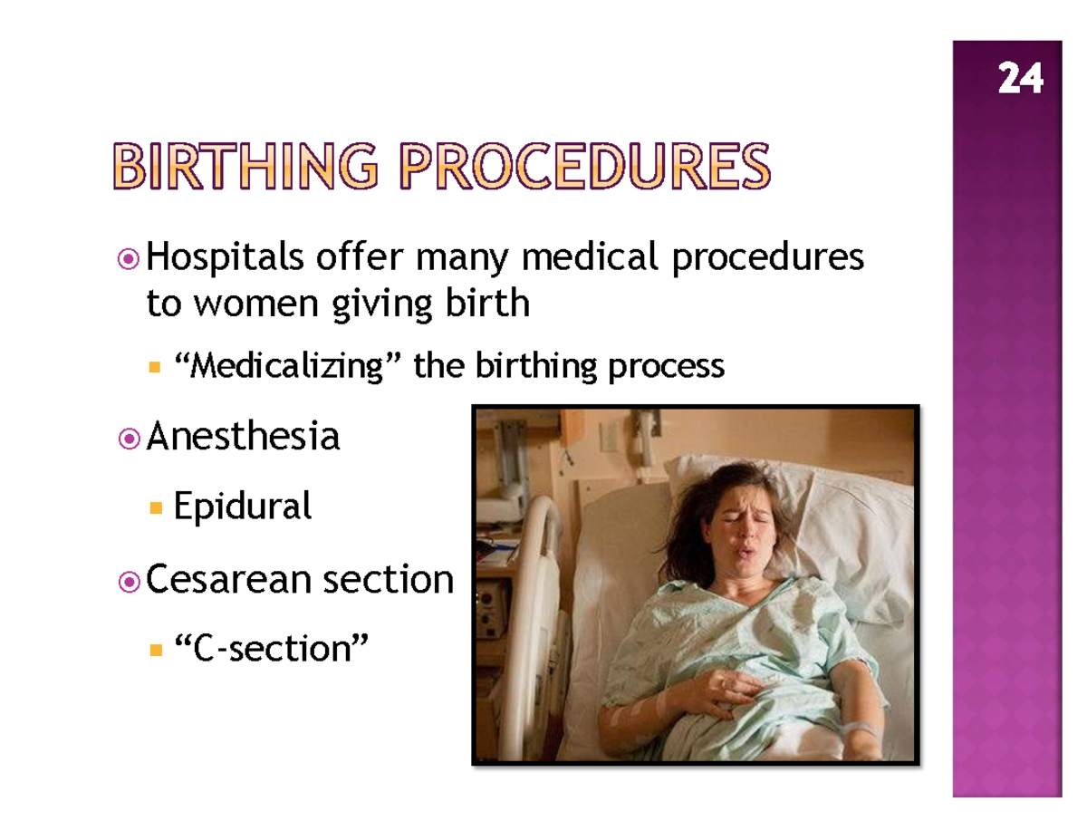 Pregnancy and Childbirth: Medical Procedures and Risks Analysis ...