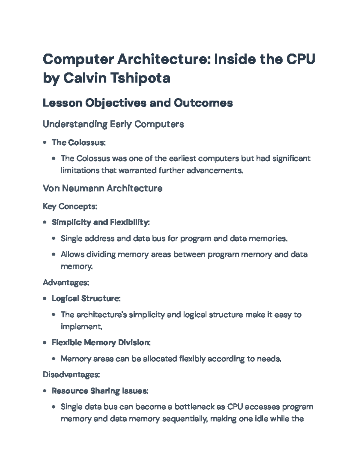 Computer Architecture: Understanding Von Neumann and Harvard Models ...