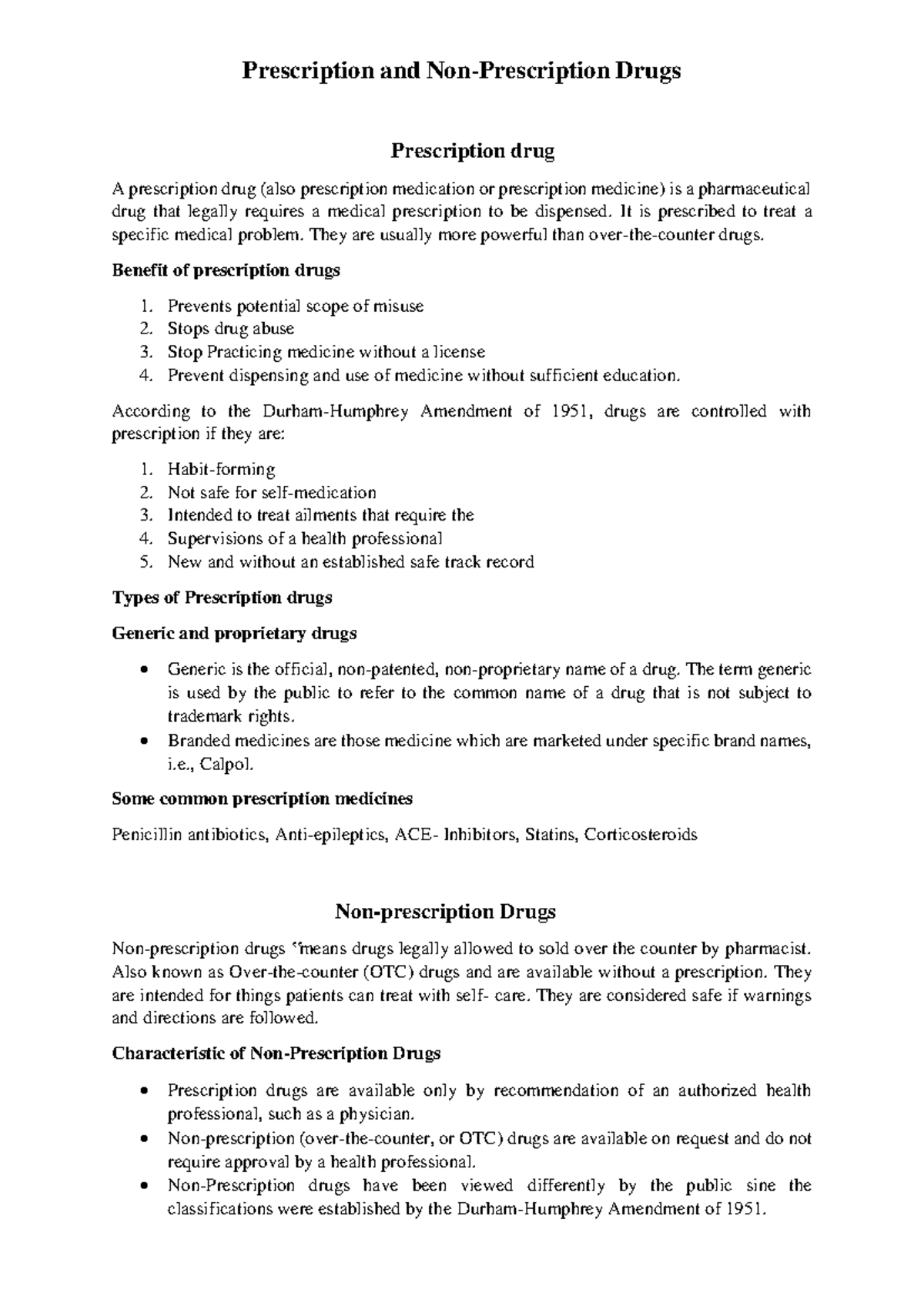 Understanding Prescription vs Non-Prescription Drugs: Key Insights ...