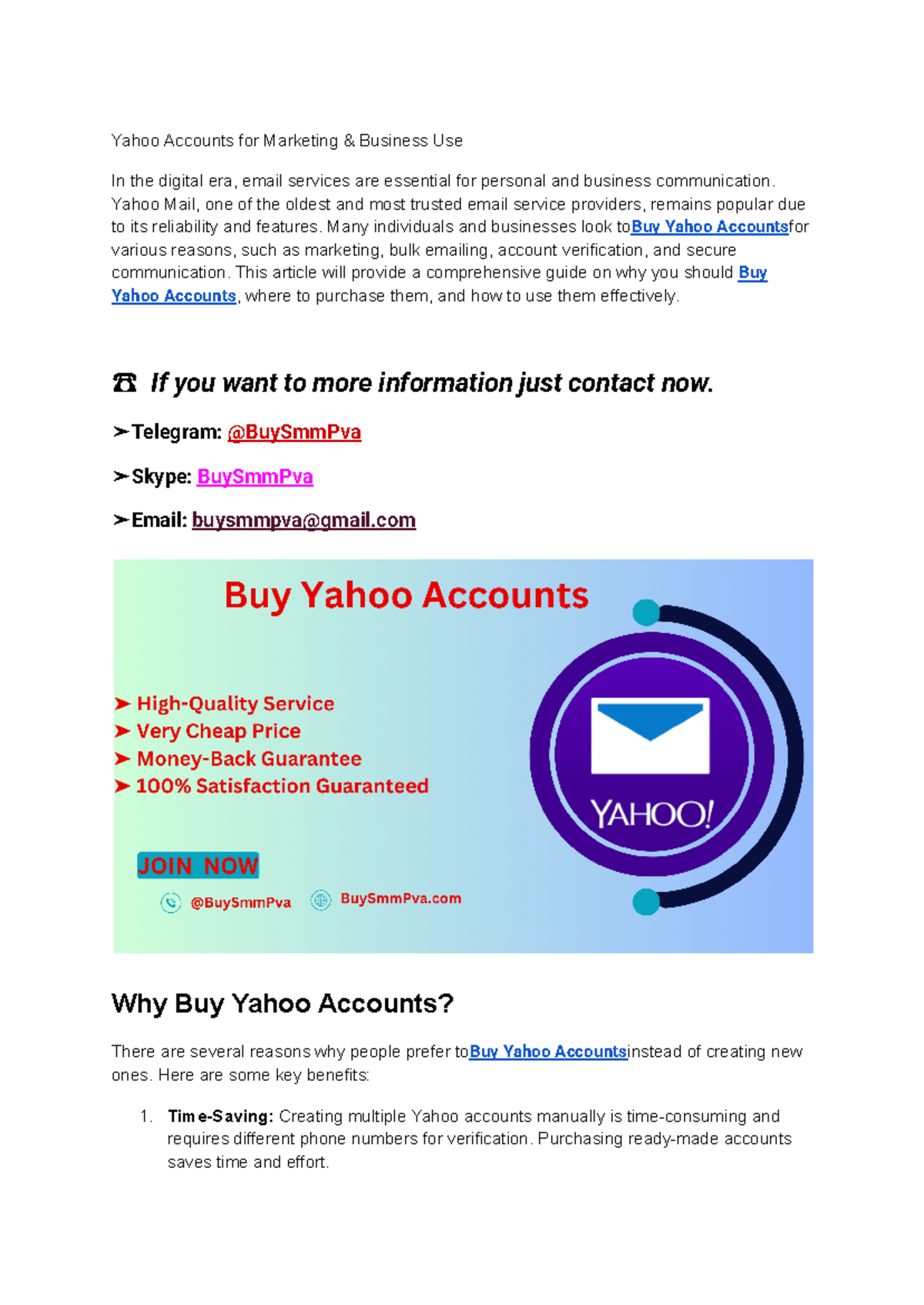 Yahoo Accounts for Marketing & Business Use - Yahoo Mail, one of the ...