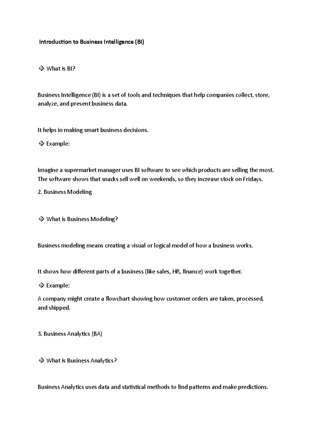 BIA Module 1 - Introduction to Business Intelligence and Analytics ...