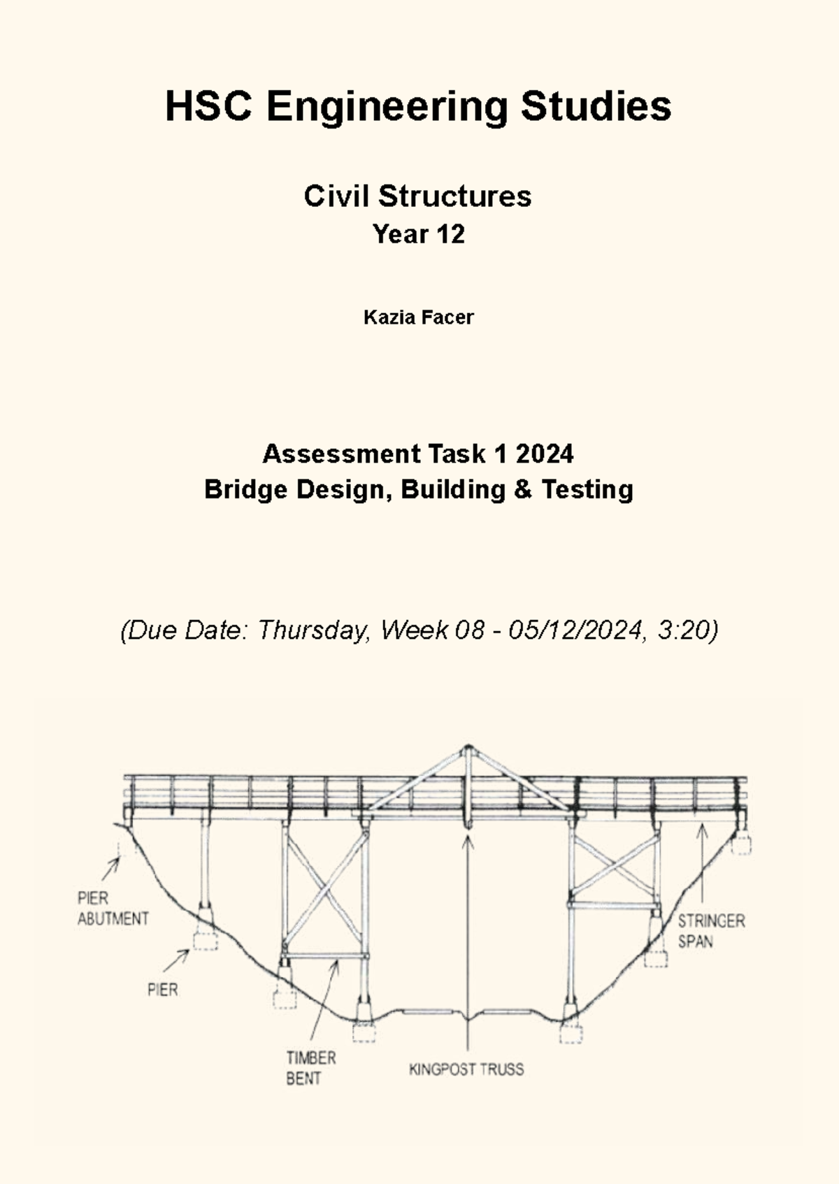 Engineering Assessment T1 (Civil Structures) - HSC Engineering Studies ...
