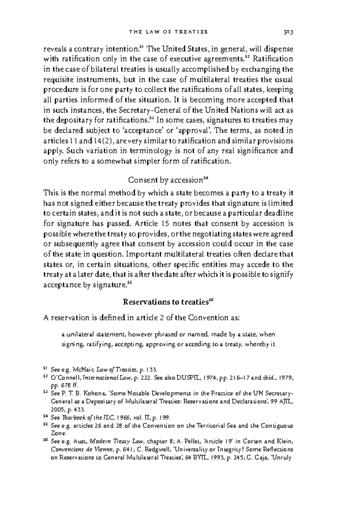 Treaty Law Overview and Key Concepts - INTL LAW (109) - Studocu