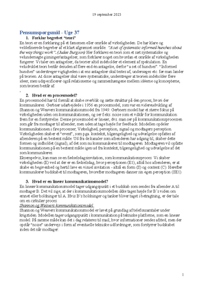 KT eksamen E2024 - Eksamen i Kommunikationsteori. Januar 2025 Kommunikationsteori BKOMO2002E ...