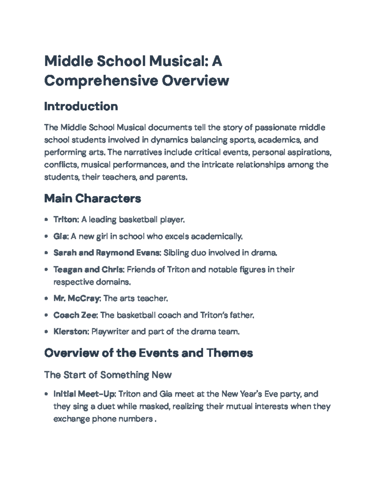 Middle School Musical: Balancing Arts, Sports & Academics in Student ...