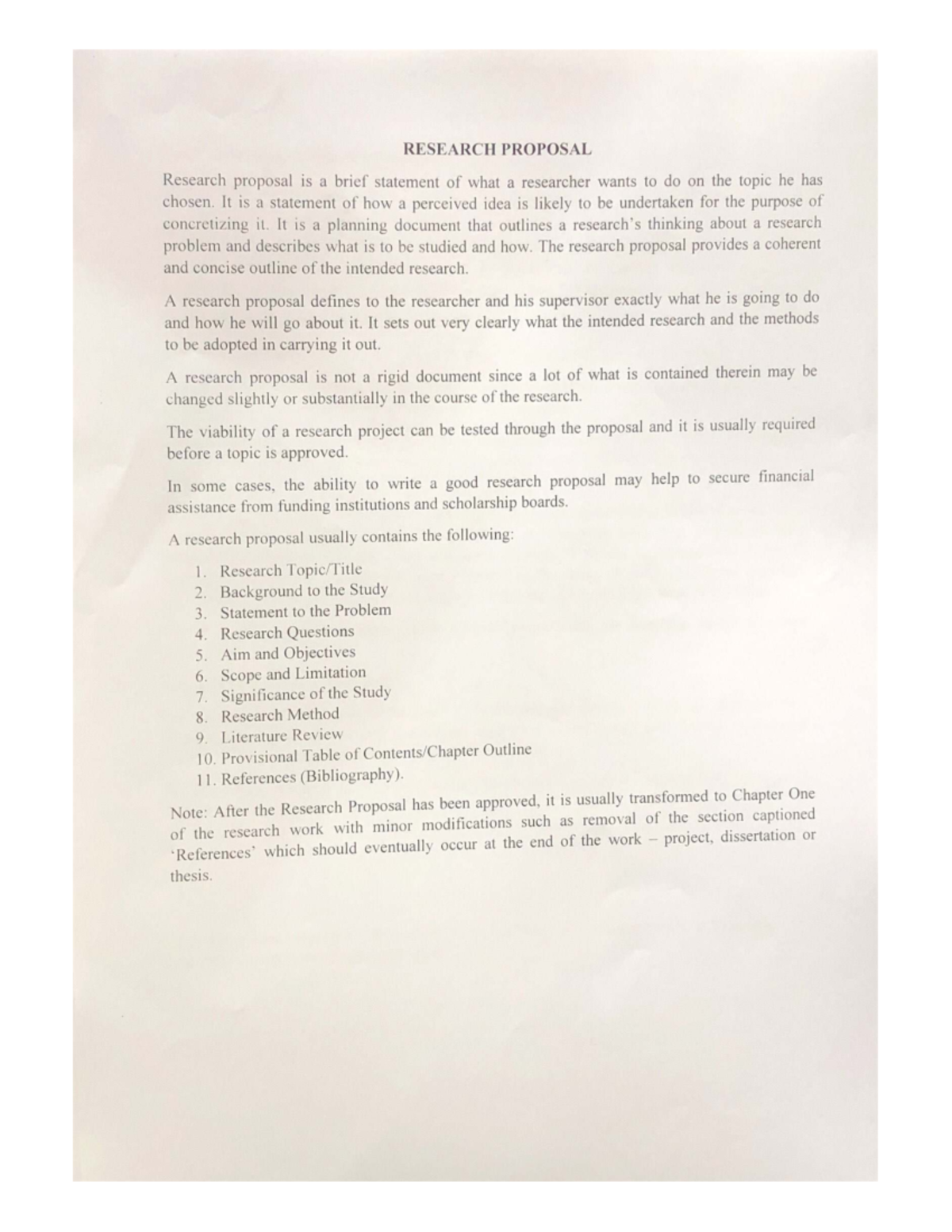 Research Proposal: A Comprehensive Guide to Structuring Your Study ...