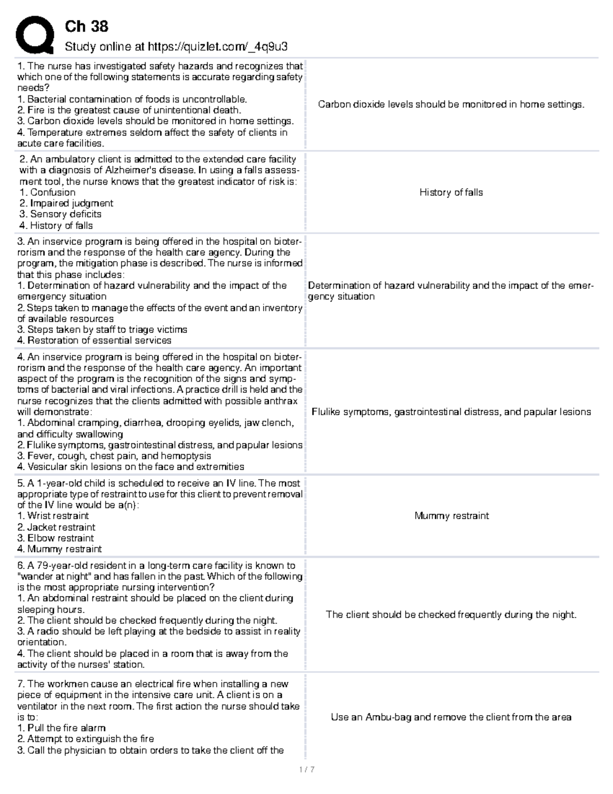 Fquizlet 1 - practice material quiz - Study online at quizlet/_4q9u 1 ...