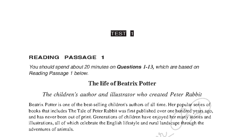 Real IELTS Reading Questions & Answers: Test 1 & 2 Analysis - Studocu