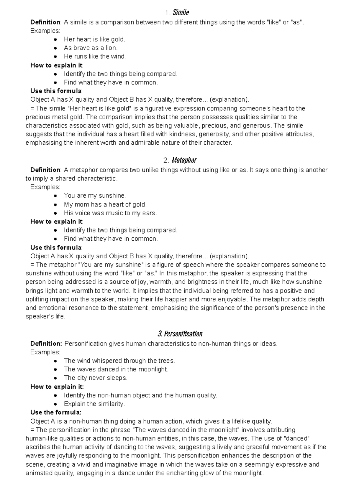 Figures of Speech in Poetry: Definitions, Examples, and Explanations ...