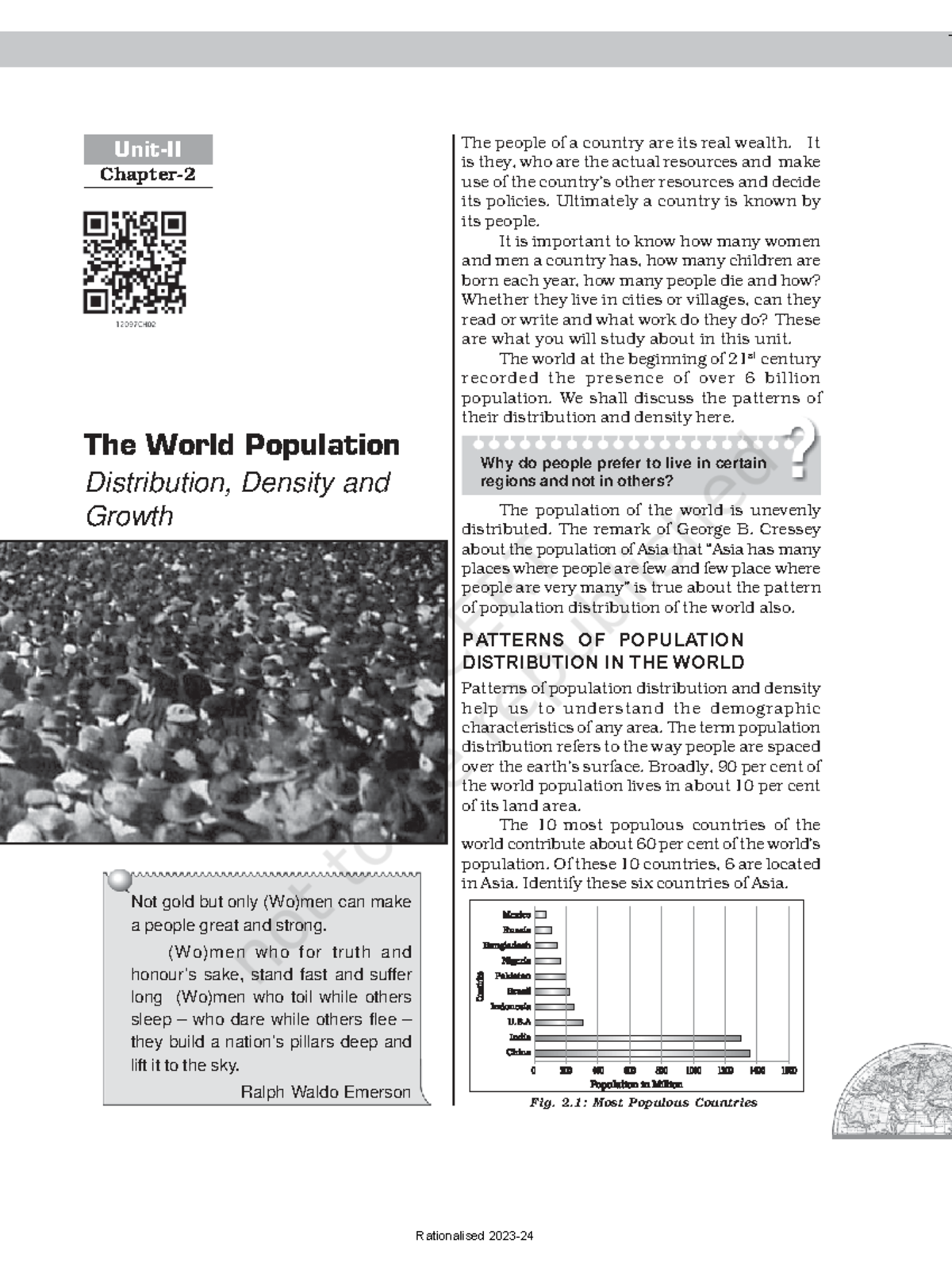 Ch 2 Geo - World Population Distribution, Density & Growth Notes - Studocu