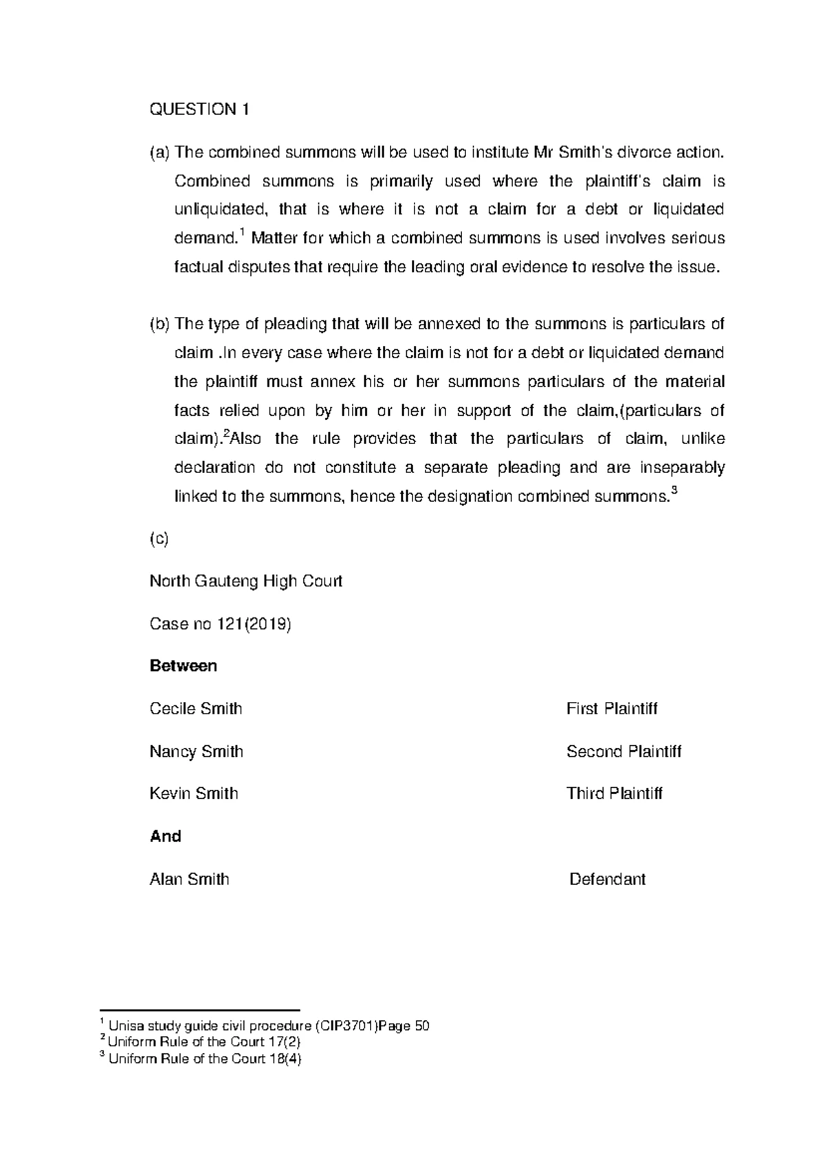 Uniform Rules of Court - SUPREME COURT ACT Act 59 of 1959. UNIFORM ...