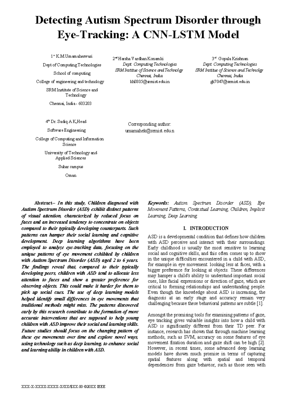 Detecting Autism Spectrum Disorder (ASD) Using Deep Learning Models ...