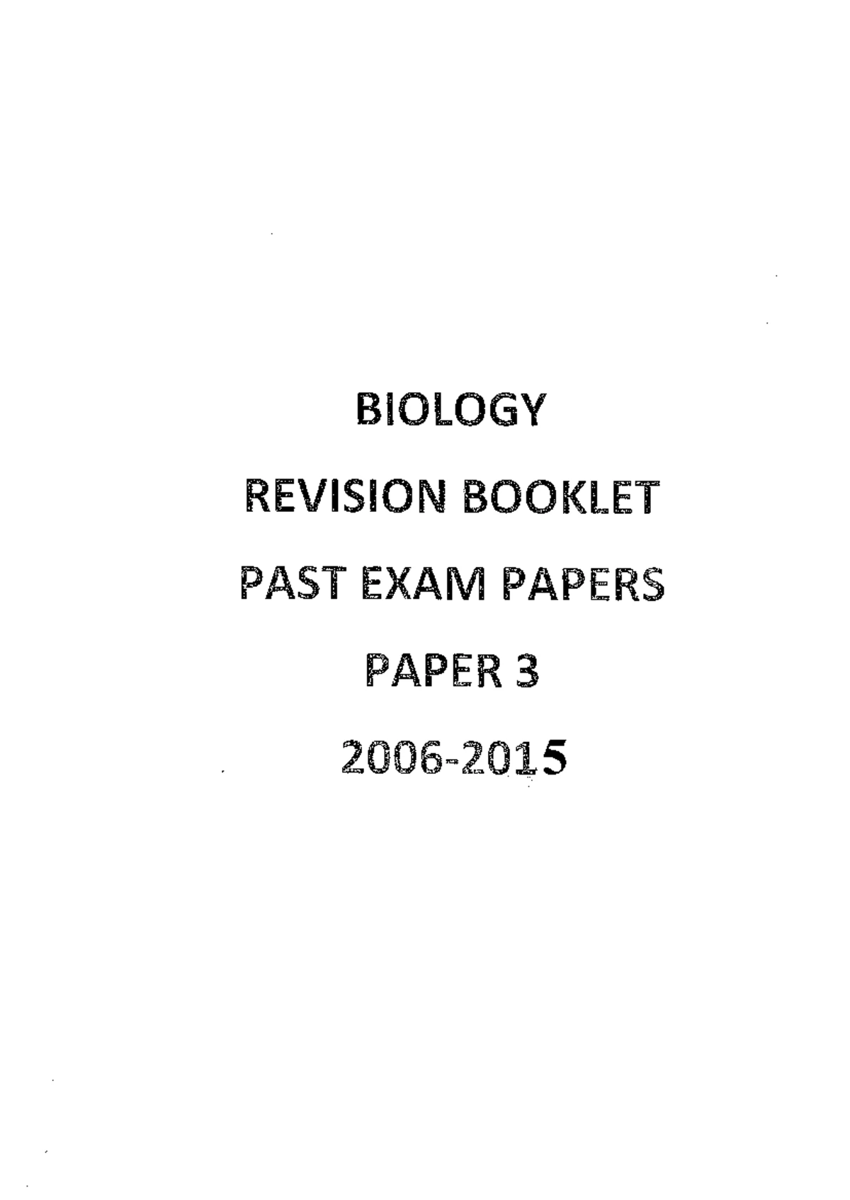 20XX BSSE General Science Specimen Paper 2 (O/N/XX) for 2025 - Studocu