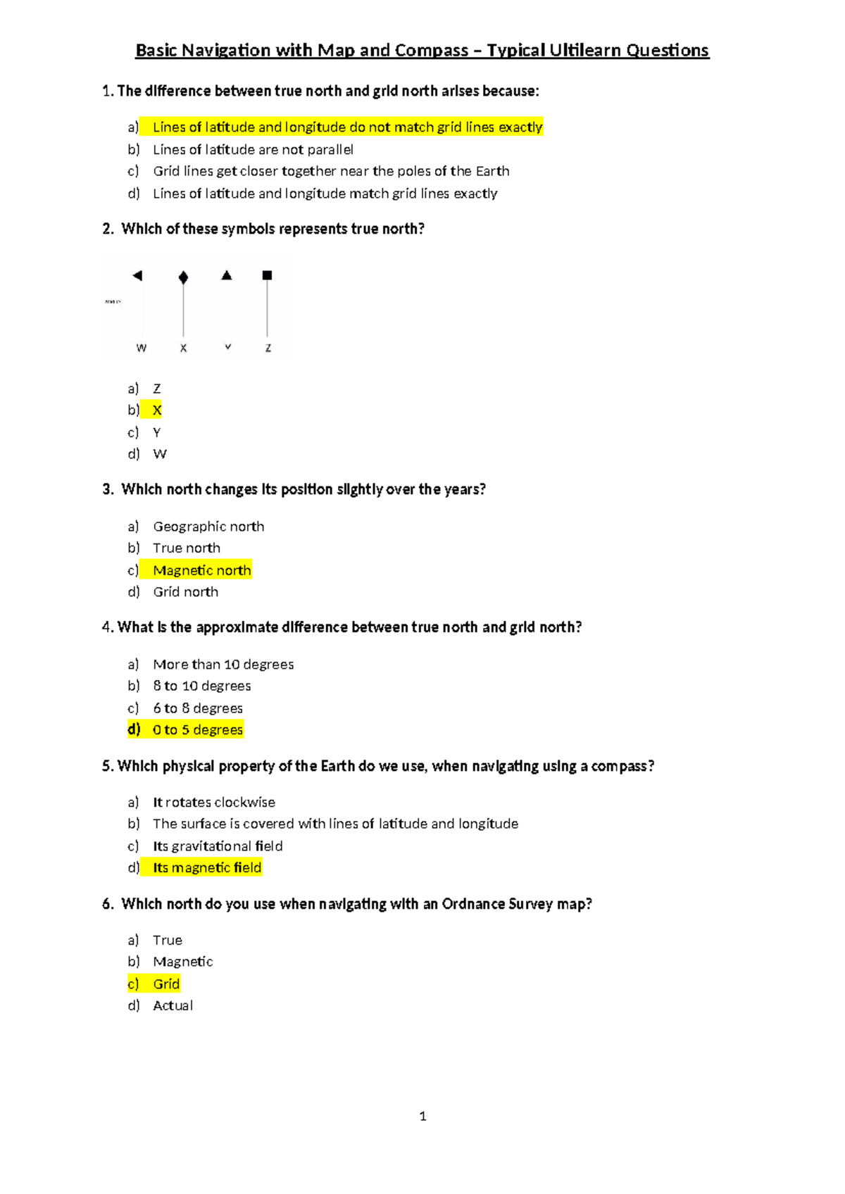 BNMC Map & Compass: Typical Exam Questions & Navigation Techniques ...