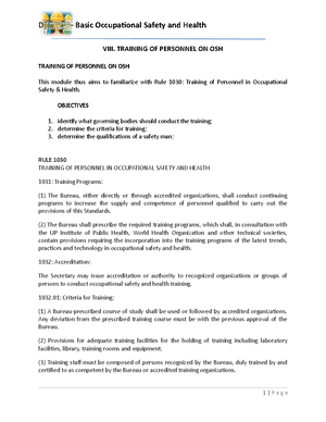Bosh Module 4 - MATERIALS HANDLING AND STORAGE - II: OCCUPATIONAL ...
