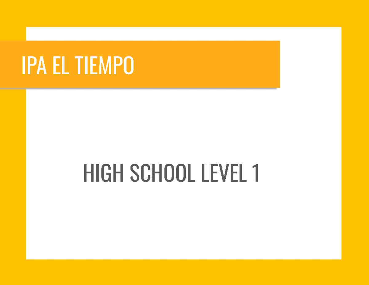 IPA EL TIEMPO - Weather Preferences and Seasons for Level 1 - Studocu