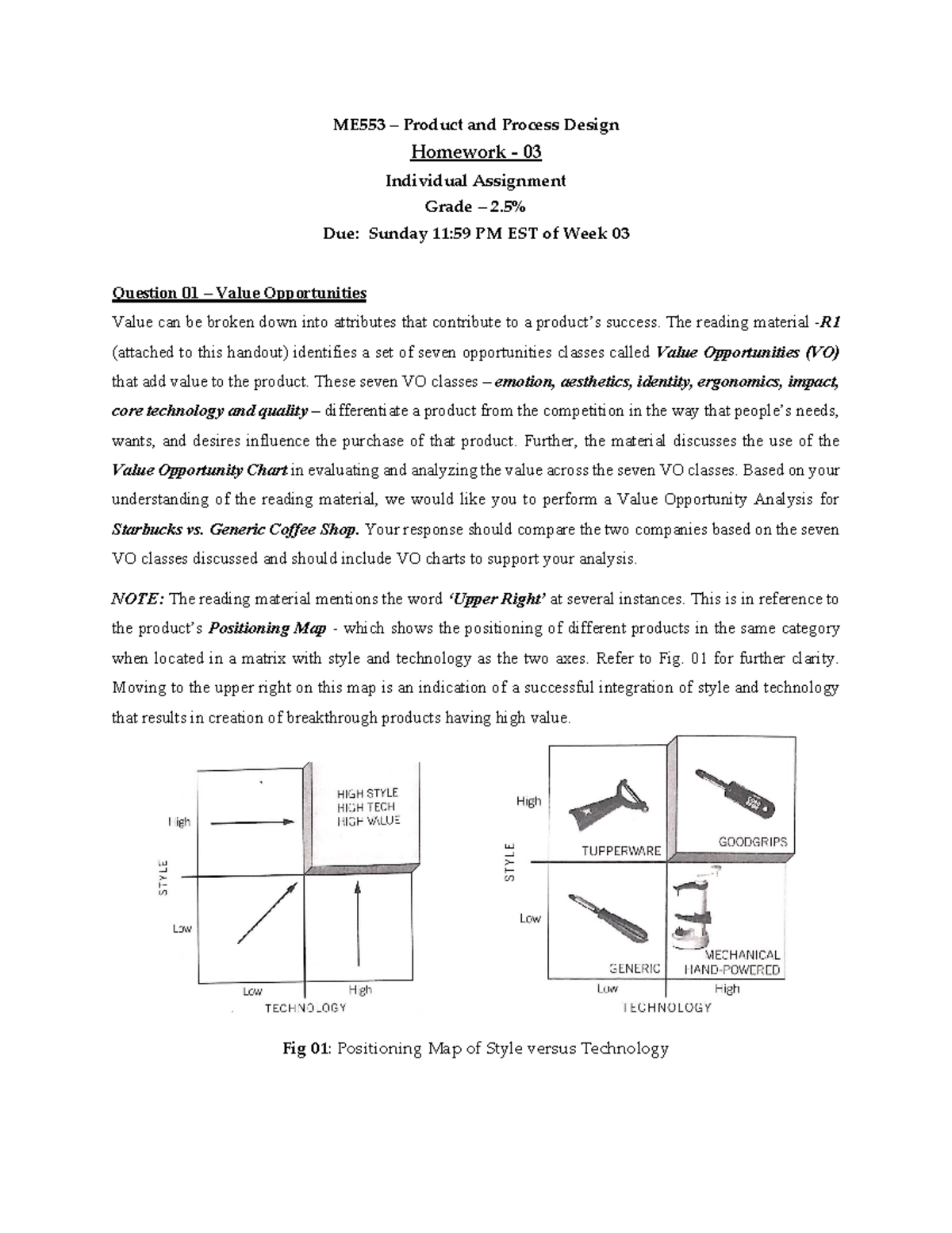 ME553 - Homework 03: Value Opportunity Analysis & Blue Ocean Strategy ...