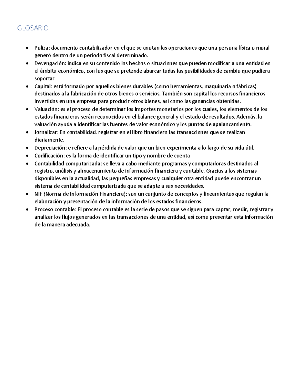 Glosario Contable: Términos Clave y Definiciones - APUNTE - Studocu