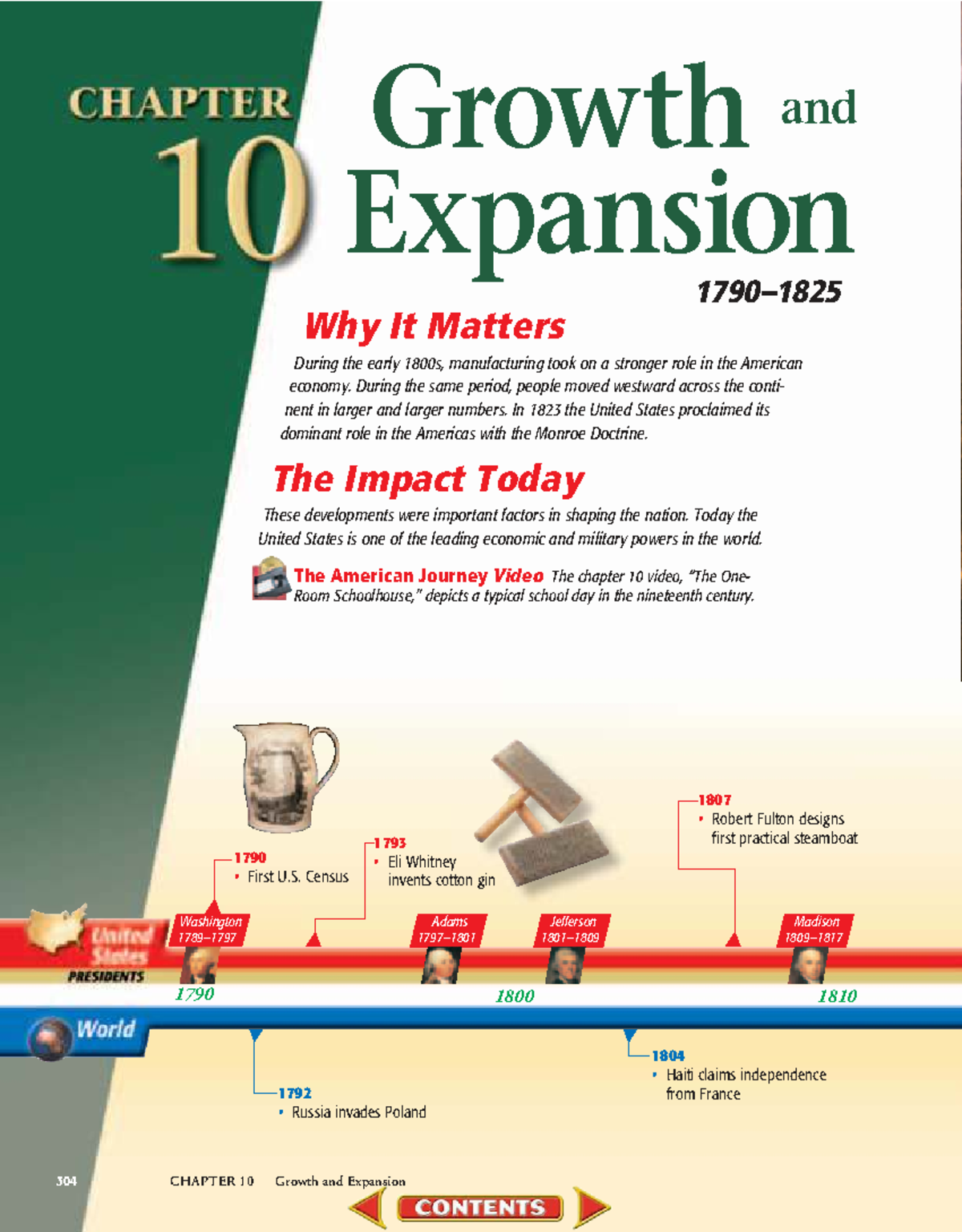 Chapter 10: Growth and Expansion in the Early 1800s - Studocu