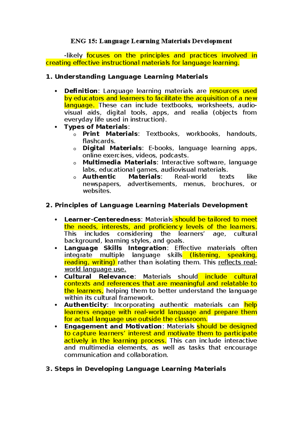 ENG 15: Effective Strategies for Language Learning Material Design ...