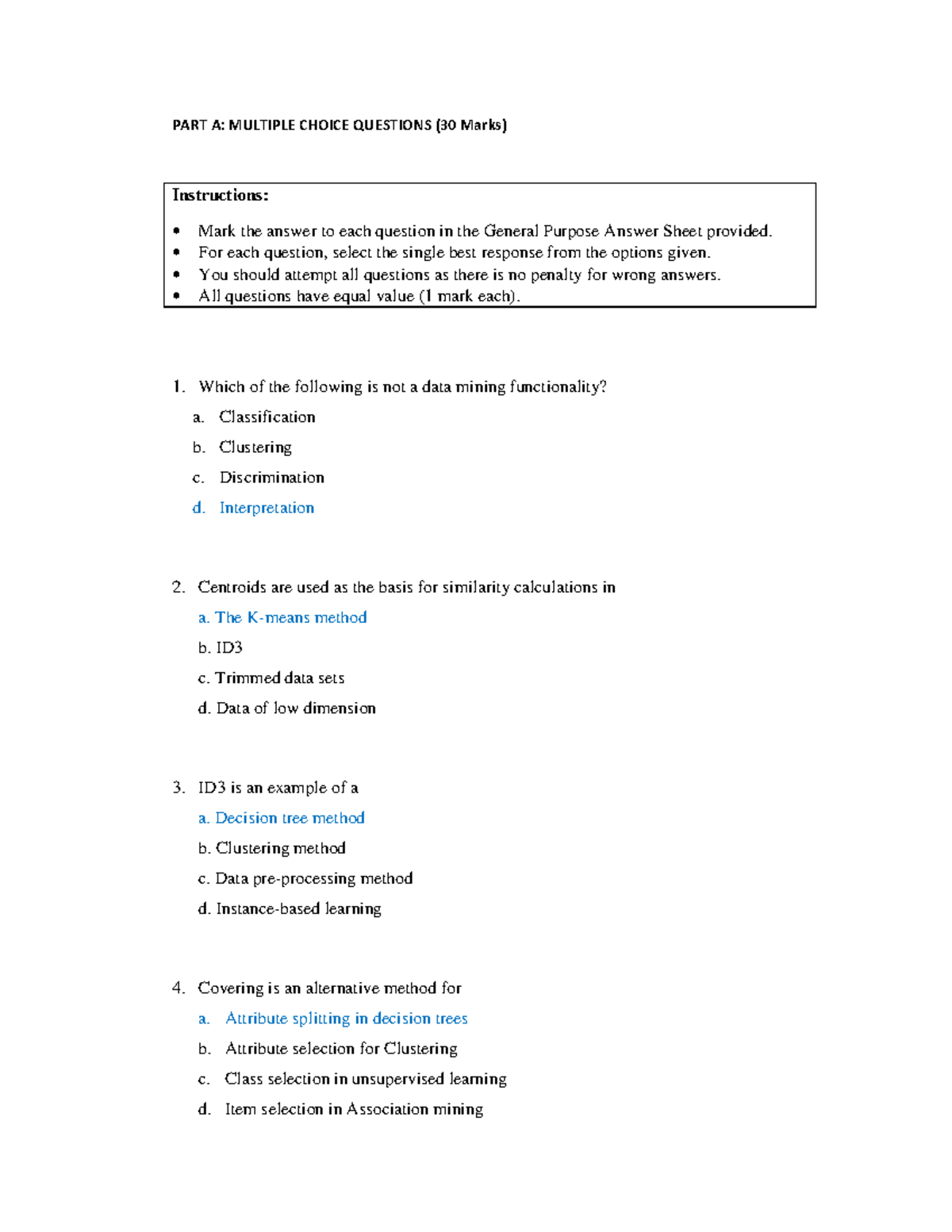 ITC516 Practice Paper Solutions - ITC516 - CSU - Studocu