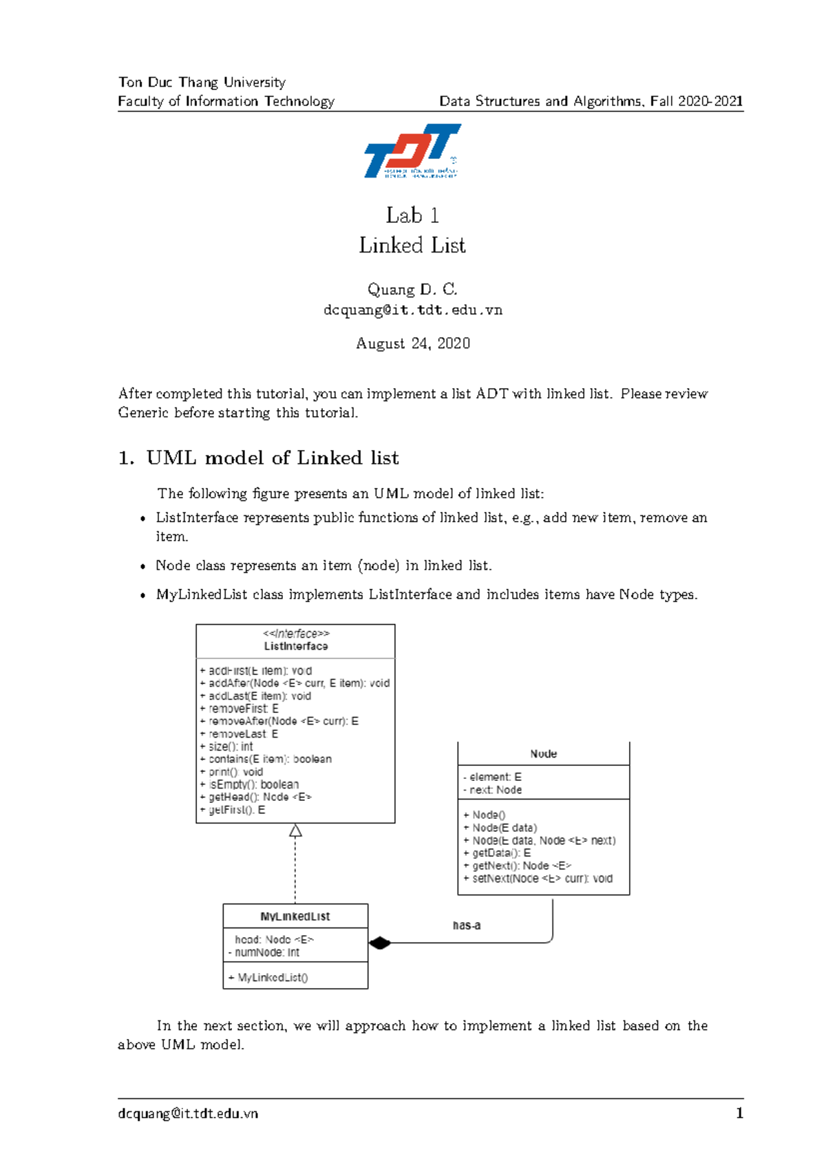 Lab1 - lpkp - Faculty of Information Technology Data Structures and ...