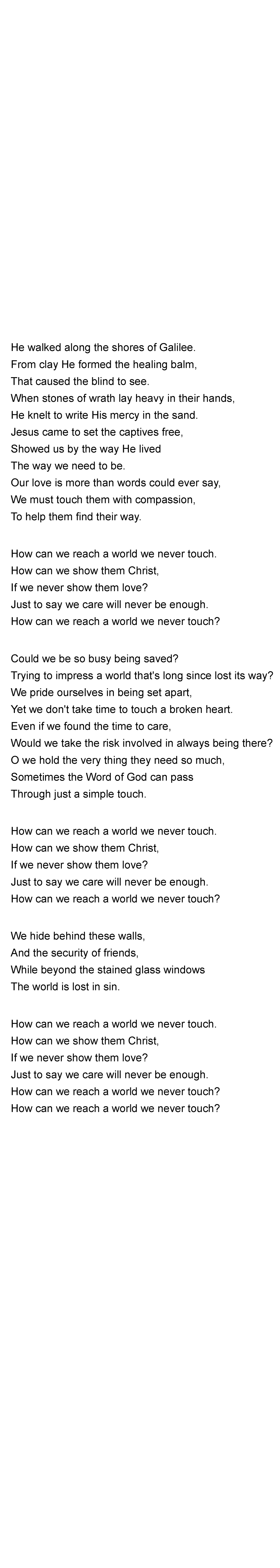 Frazor Evangelistic Team - A World We Never Touch… - ☰ EN A World We ...
