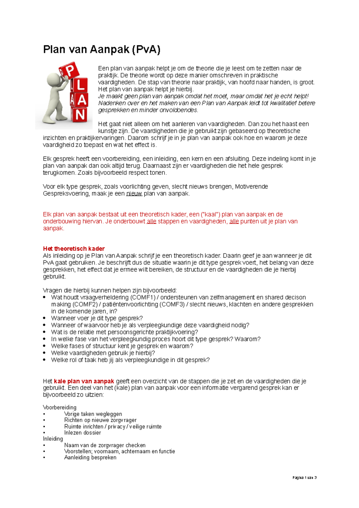 COMF Plan van Aanpak: Theoretisch Kader en Handvatten voor Gesprekken ...