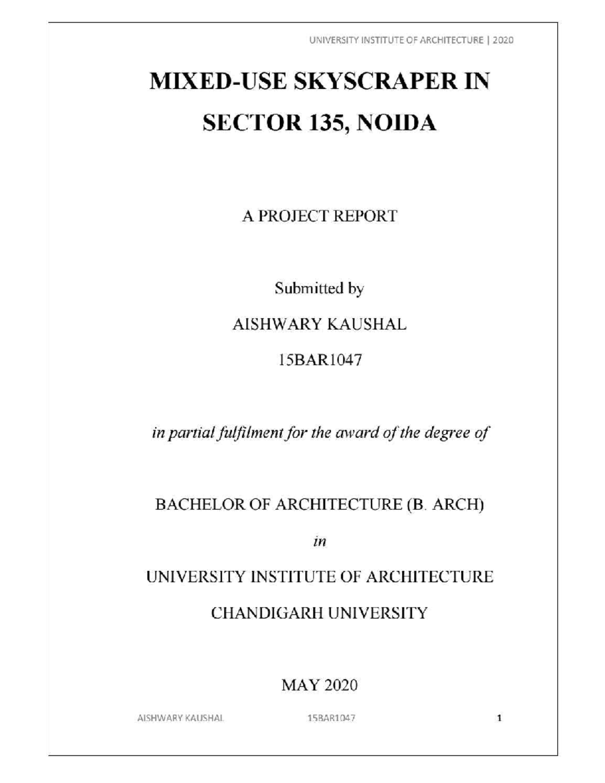 Case Study Thesis on Mixed-Use Skyscrapers: Design & Functionality - Studocu
