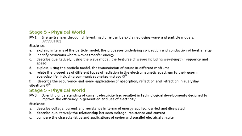 Stage 5 Science Overview: Energy, Ecosystems, and Earth Systems (2020 ...