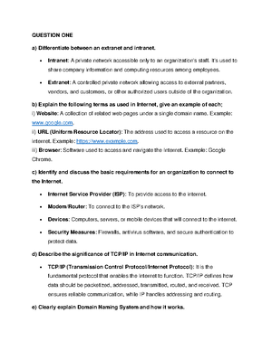 ICT Project - past papers: key concepts and management strategies - Studocu