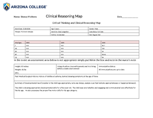 Critical Thinking Map Pediatric Rev. 03.2022 (2) - Genevieve Wilson ...