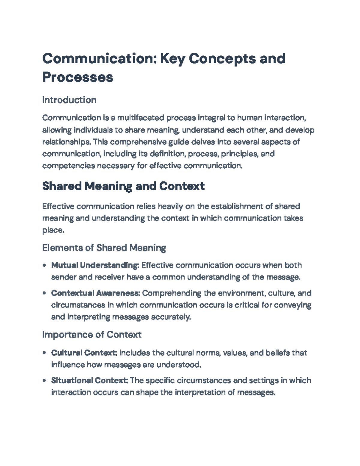Communication: Key Concepts & Principles for Effective Interaction ...